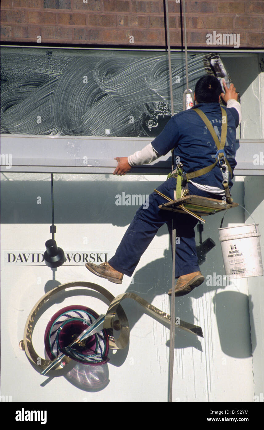 Window washing platform hi-res stock photography and images - Alamy
