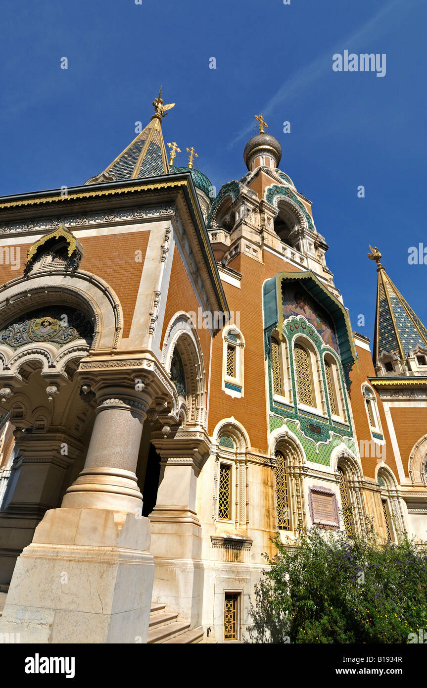 The Russian Orthodox Cathedral of Saint Nicholas in Nice France ...