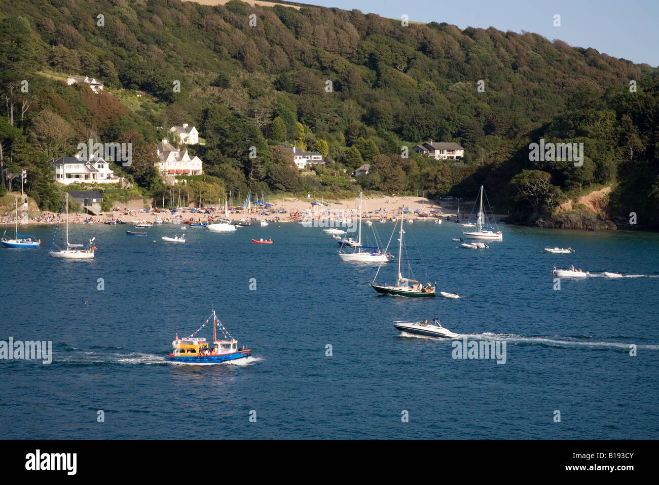 devon salcombe river estuary Stock Photo - Alamy