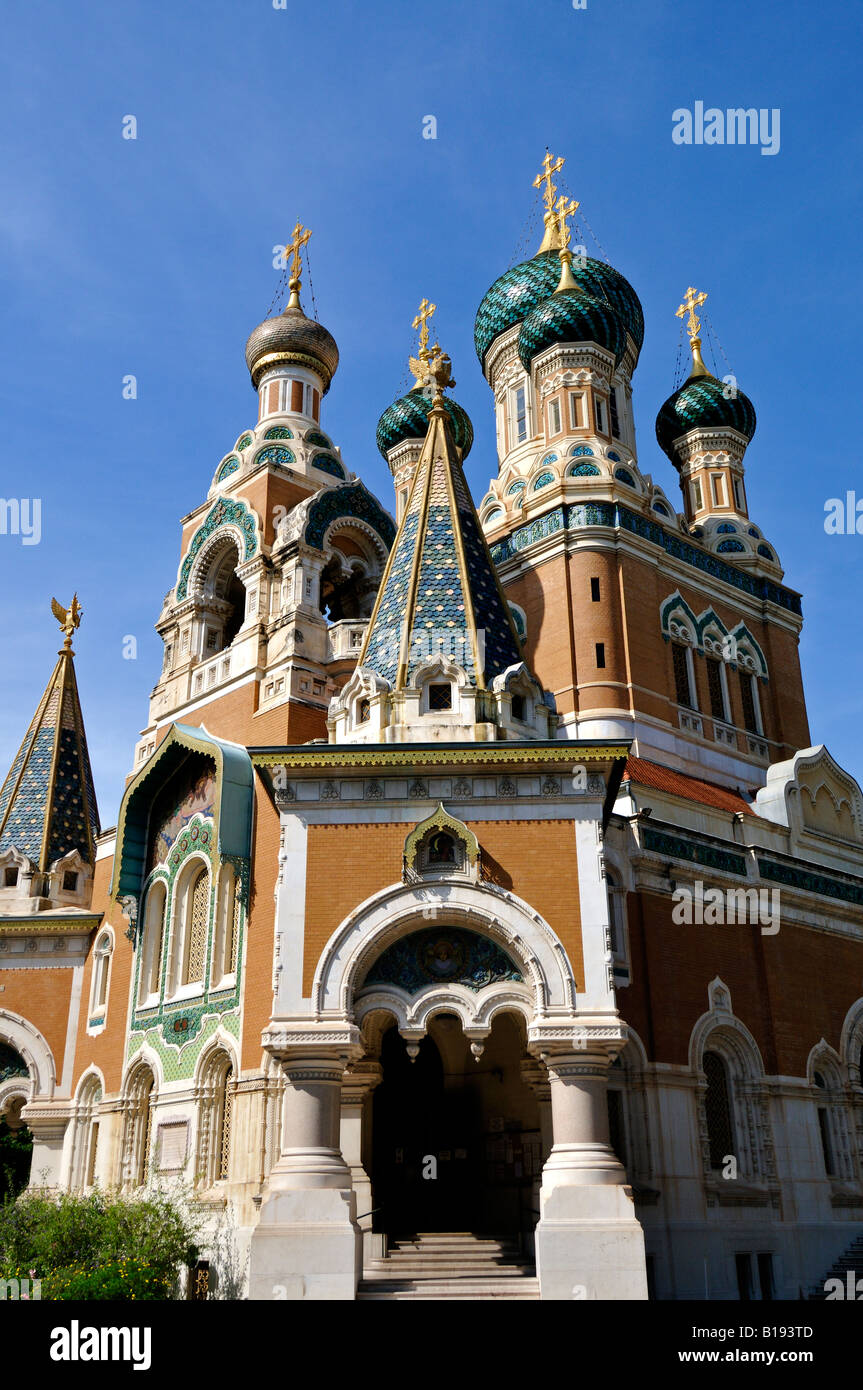The Russian Orthodox Cathedral of Saint Nicholas in Nice France ...