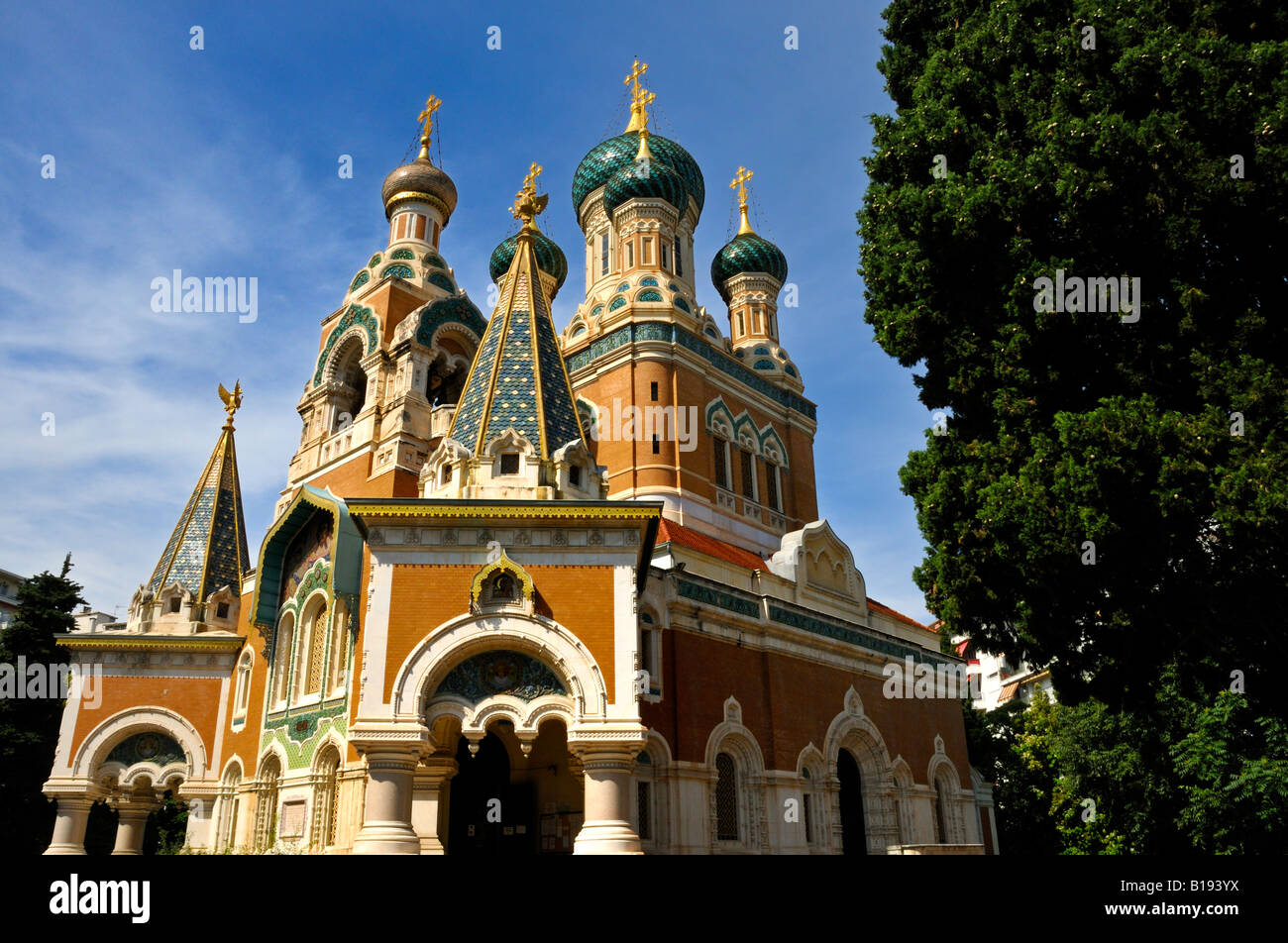 The Russian Orthodox Cathedral of Saint Nicholas in Nice France ...