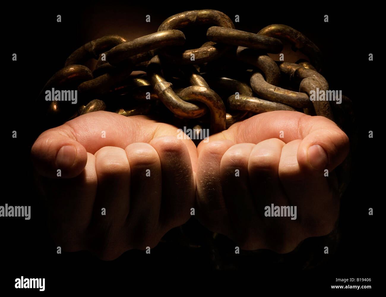 Chained Hands High Resolution Stock Photography and Images - Alamy