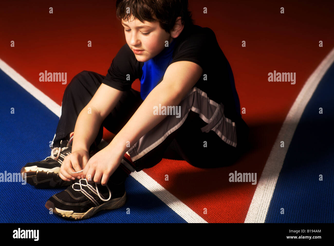 Tying Shoes And Kid High Resolution Stock Photography and Images - Alamy