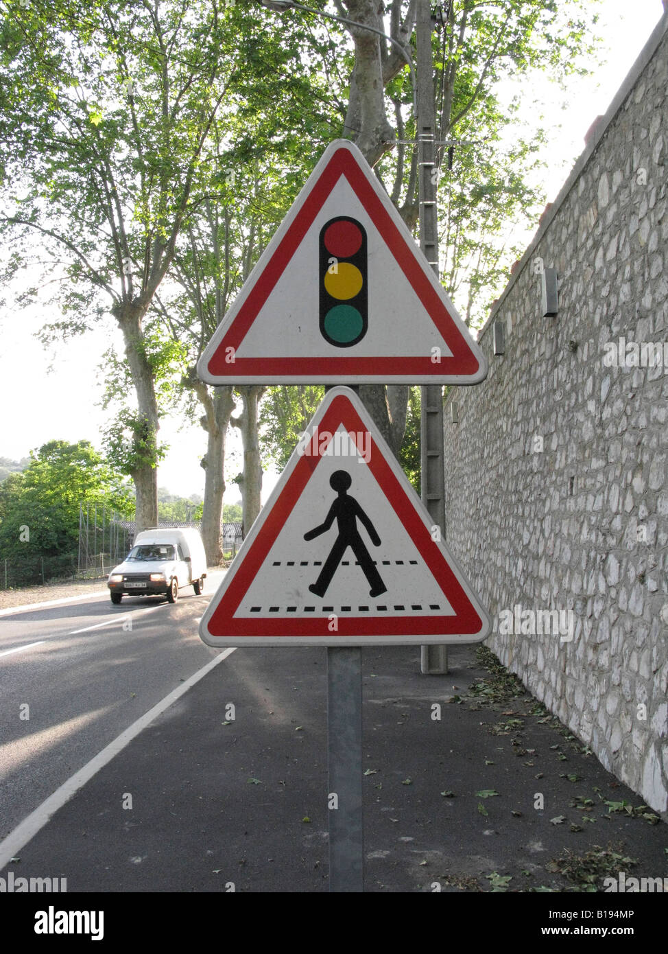 Road sign France Stock Photo - Alamy