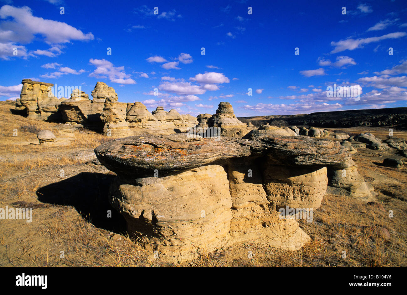 Hoodoos, Writing-On-Stone Provincial Park, southern Alberta, Canada ...