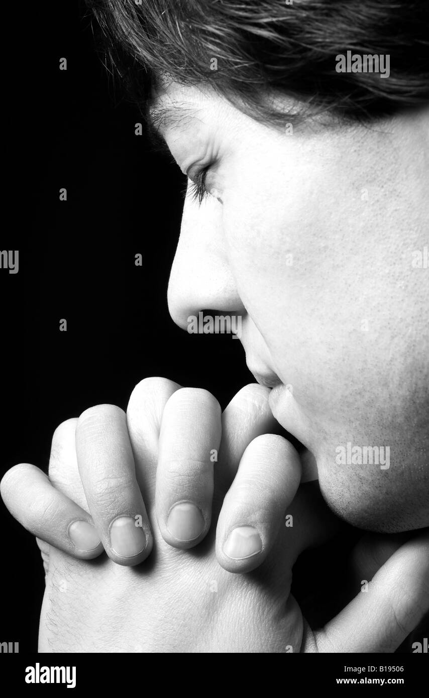Repenting Black and White Stock Photos & Images - Alamy