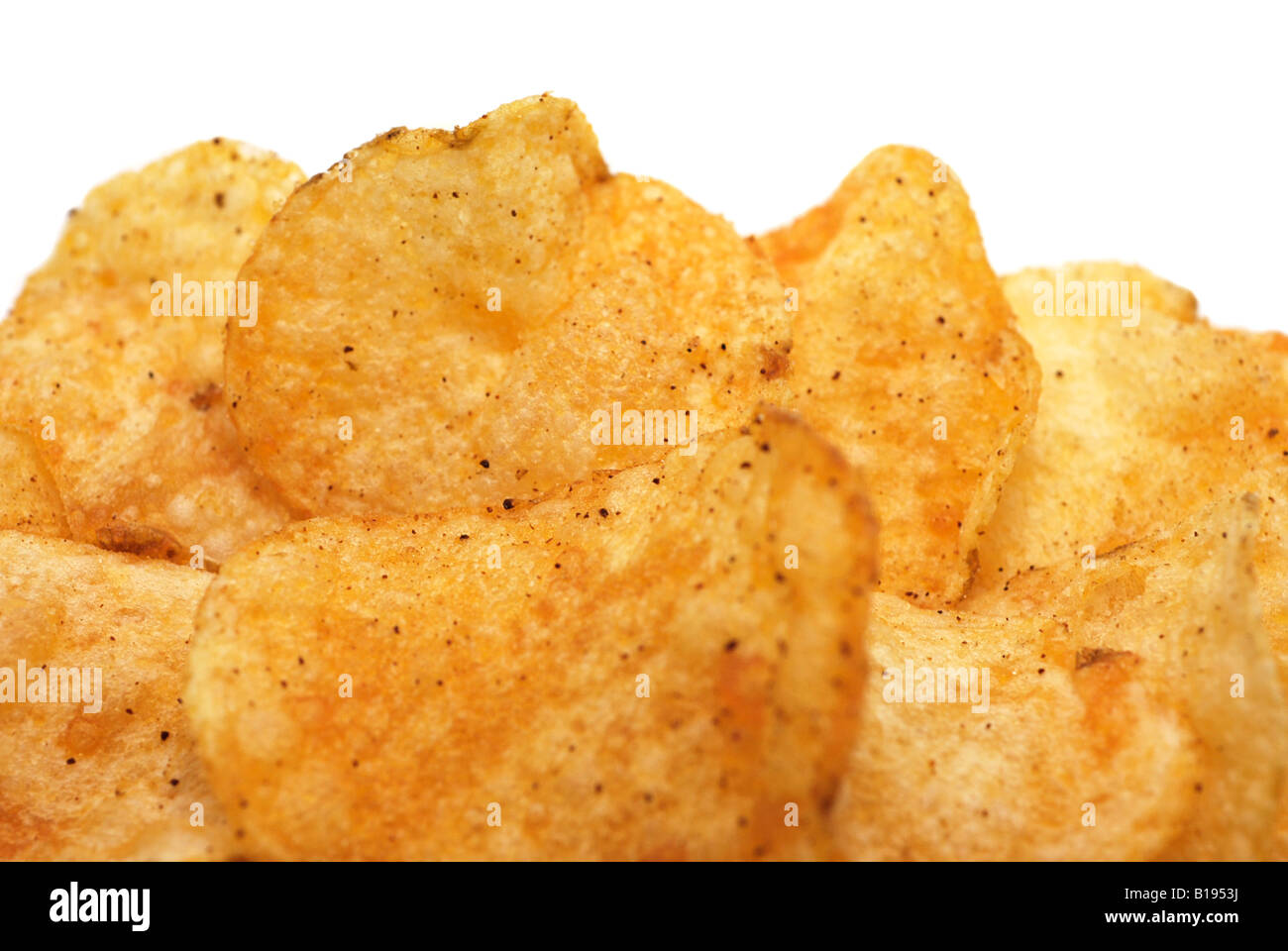 Potato Crisps Detail Stock Photo - Alamy