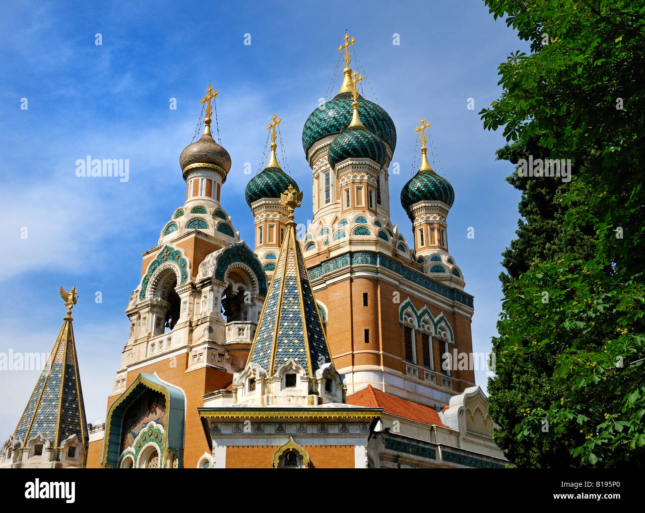 The Russian Orthodox Cathedral of Saint Nicholas in Nice France ...