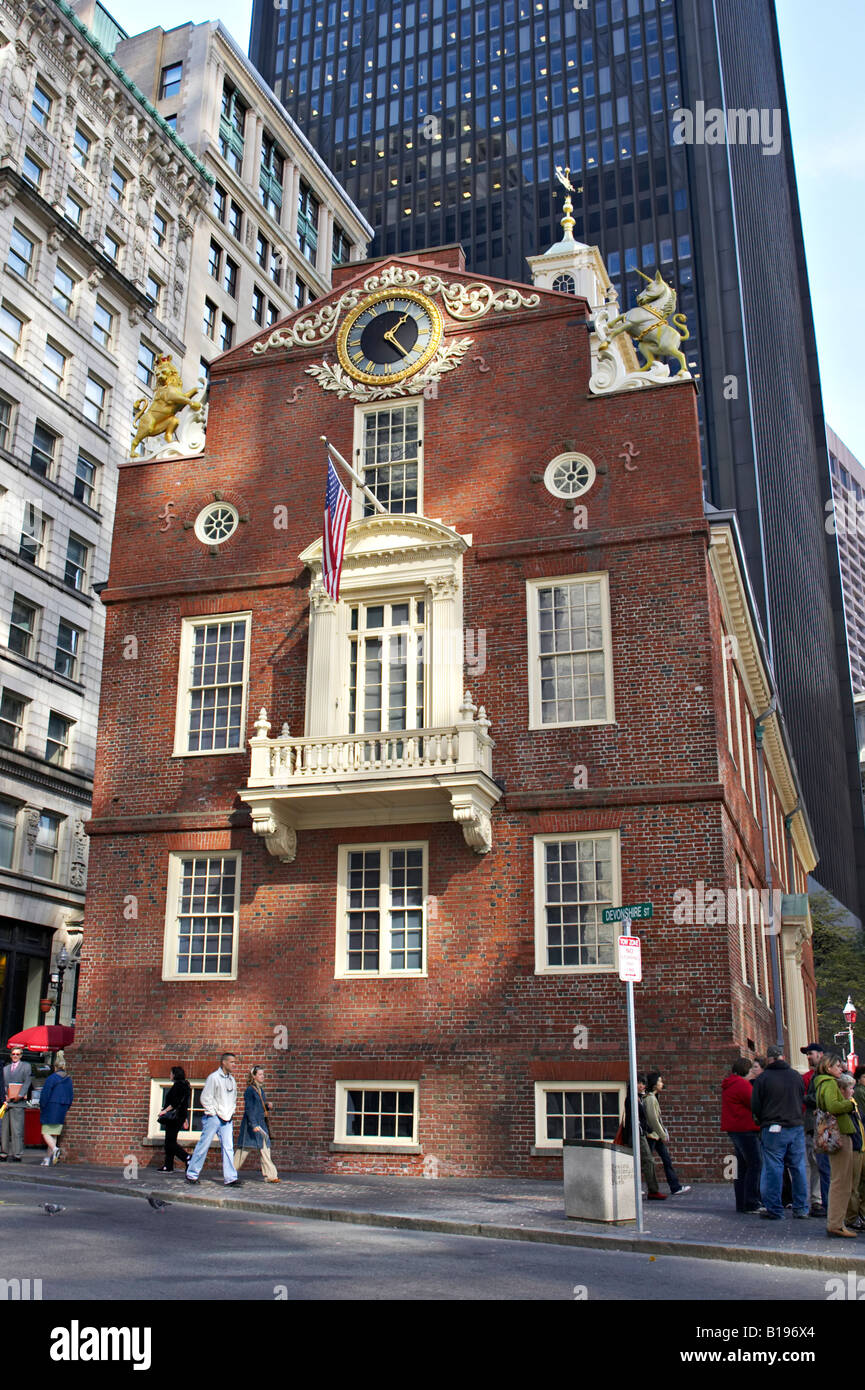 Massachusetts boston freedom trail state house hi-res stock photography ...