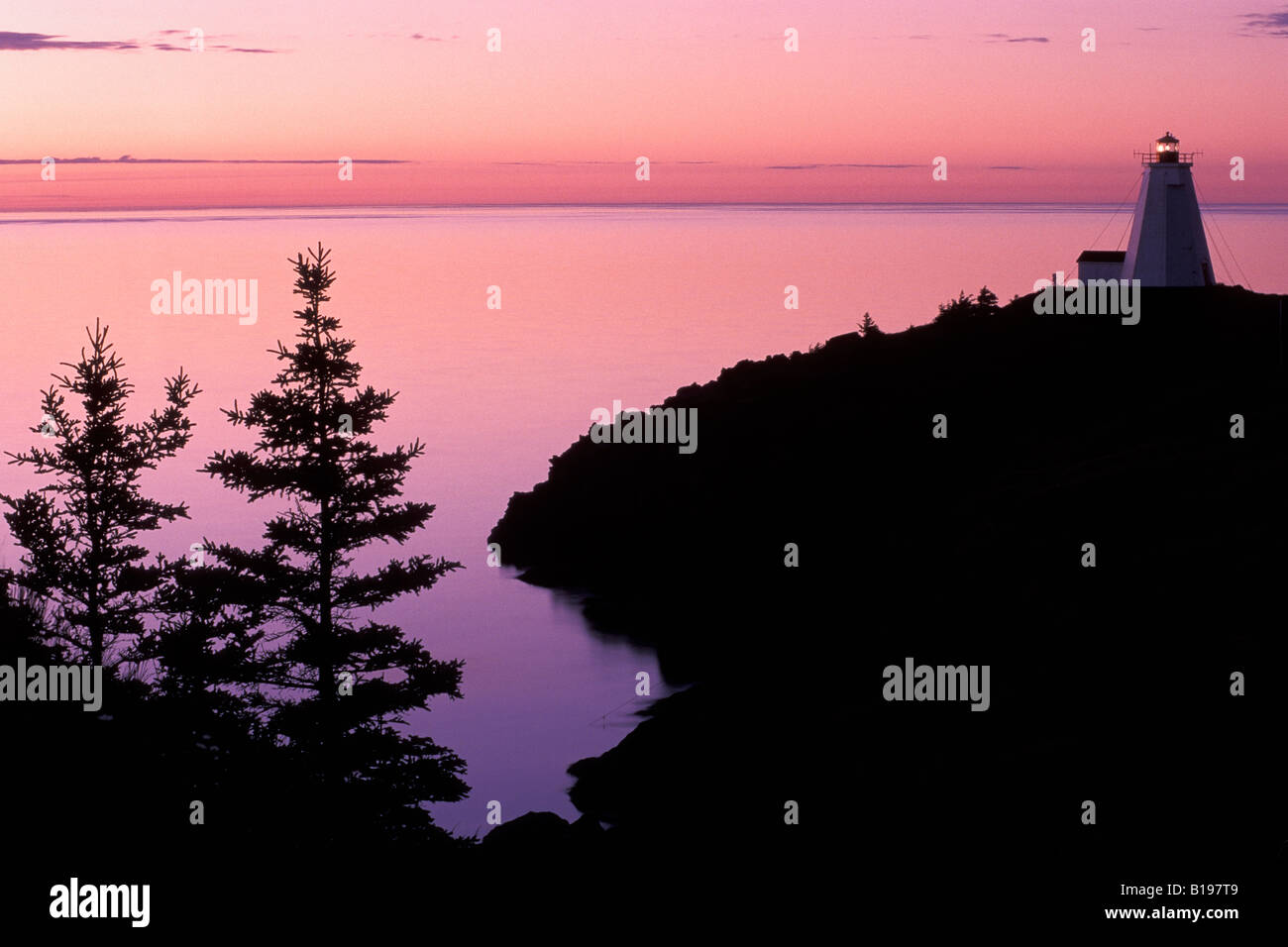 Swallowtail Lighthouse at Sunrise, Grand Manan Island, New Brunswick ...