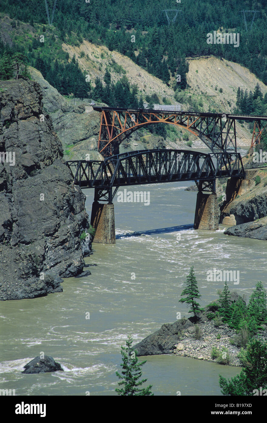 Fraser River And Railway Bridge High Resolution Stock Photography and ...