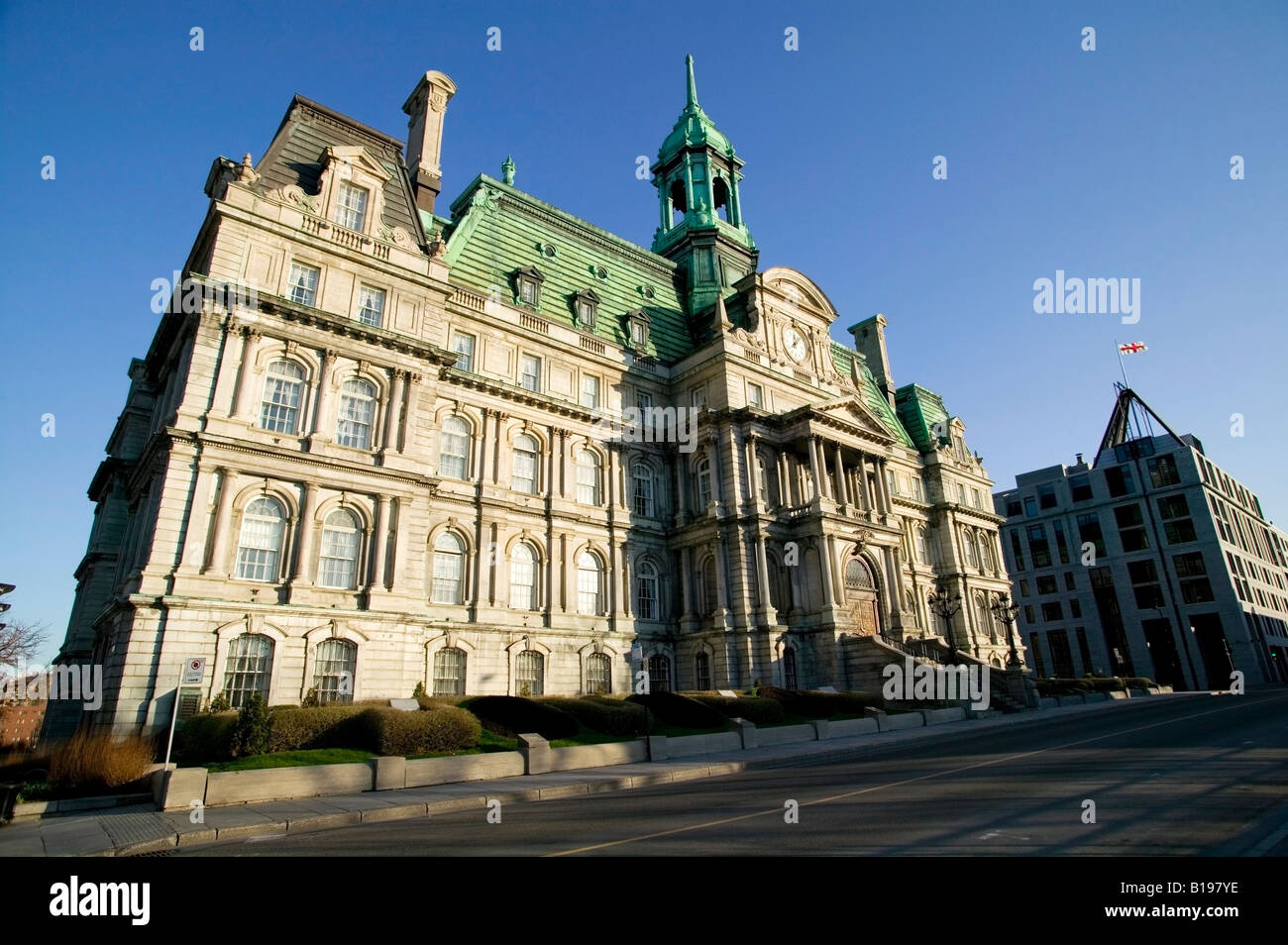 Historic Old Montreal City Hall, Montreal, Quebec, Canada Stock Photo ...