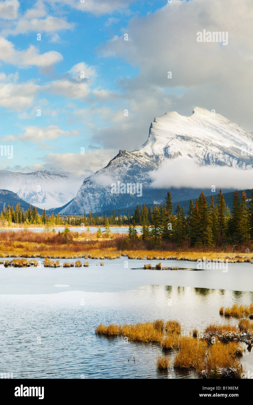 Mount Rundle, Vermilion Lakes, Banff National Park, Alberta, Canada ...