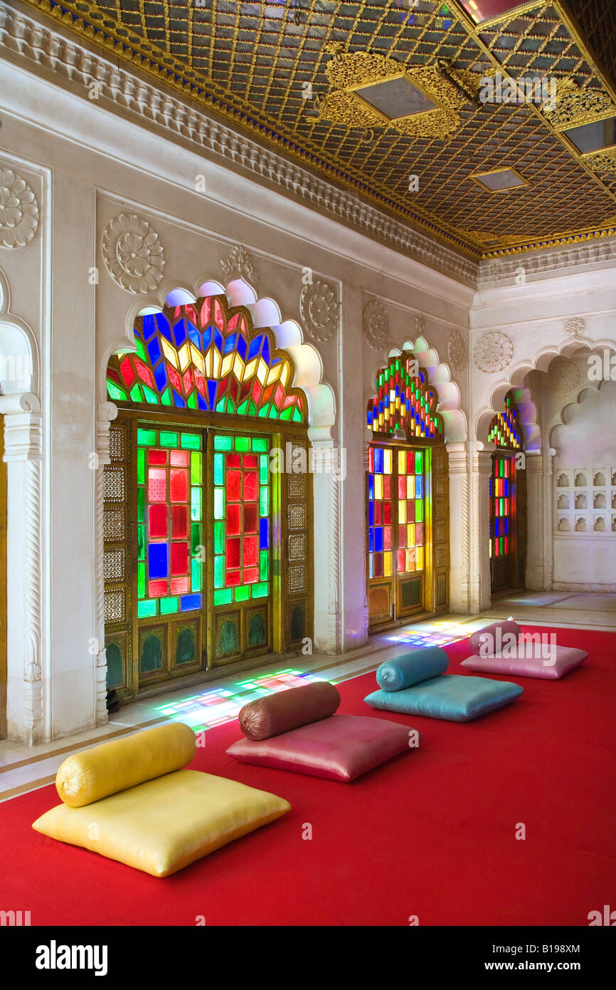 The MOTI MAHAL or PEARL PALACE in the MEHERANGARH FORT built by ...