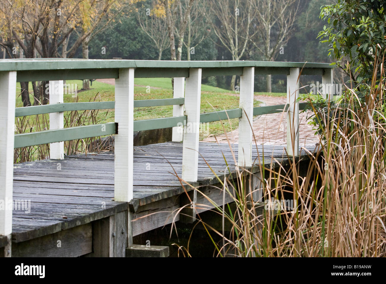A bridge over a creek Stock Photo - Alamy