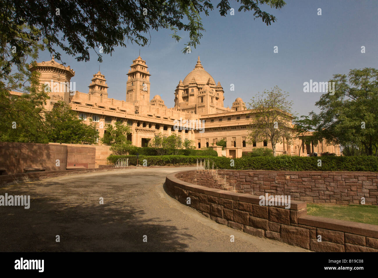 Exterior of UMAID BHAWAN PALACE made of chittar sandstone built in 1929 ...