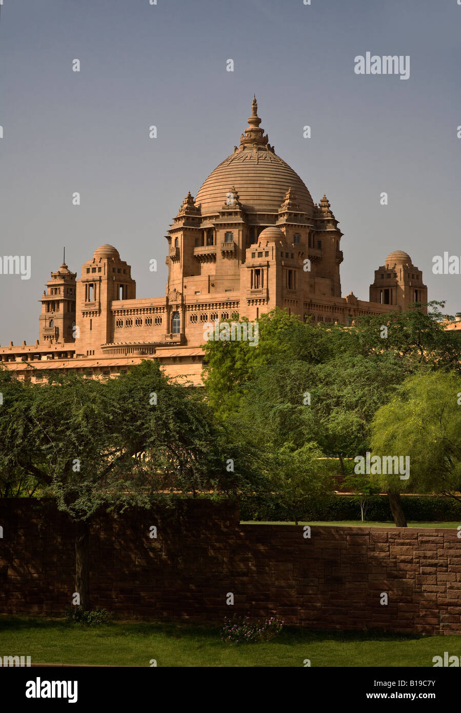 Exterior of UMAID BHAWAN PALACE made of chittar sandstone built in 1929 ...