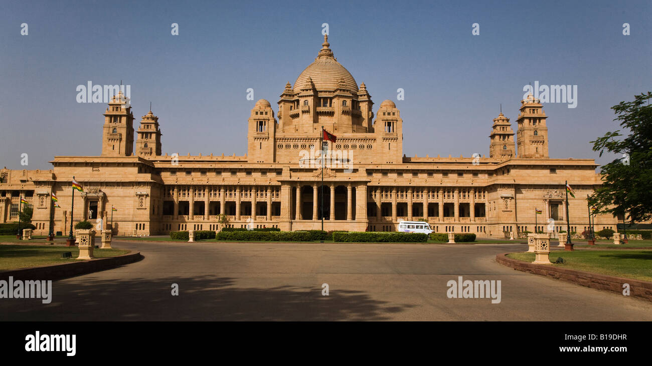 Exterior of UMAID BHAWAN PALACE made of chittar sandstone built in 1929 ...