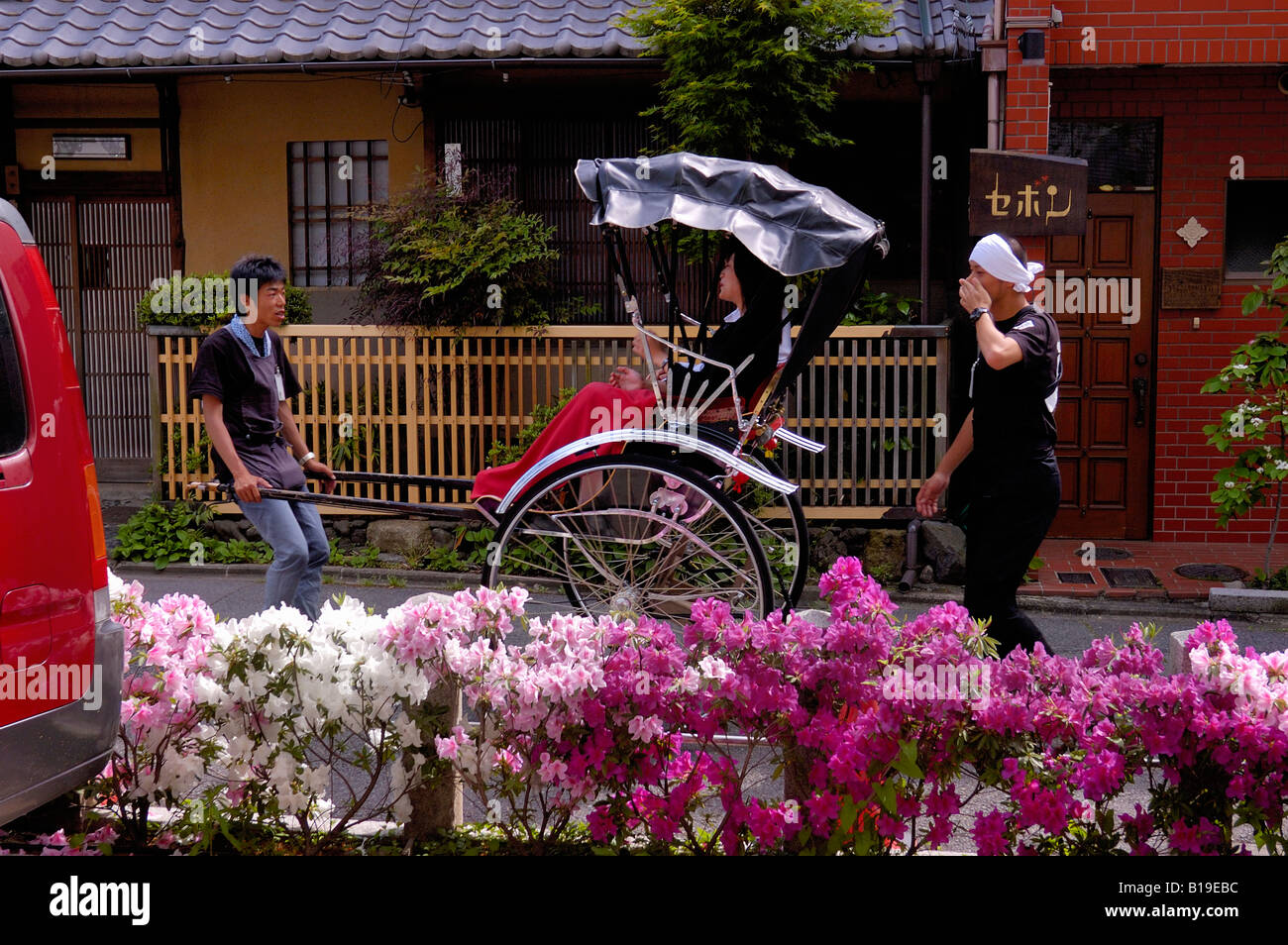 rickshaw Kyoto Japan Stock Photo - Alamy