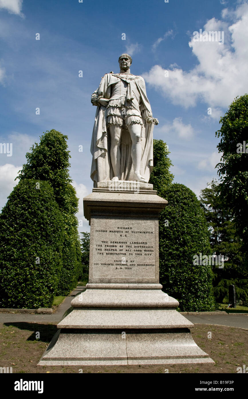 Statue of Richard, Second Marquis of Westminster, in Grosvenor Gardens ...