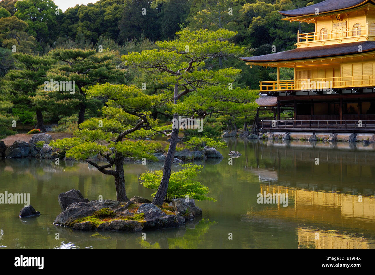 Kinkakuji golden pavillion Kyoto Japan Stock Photo - Alamy