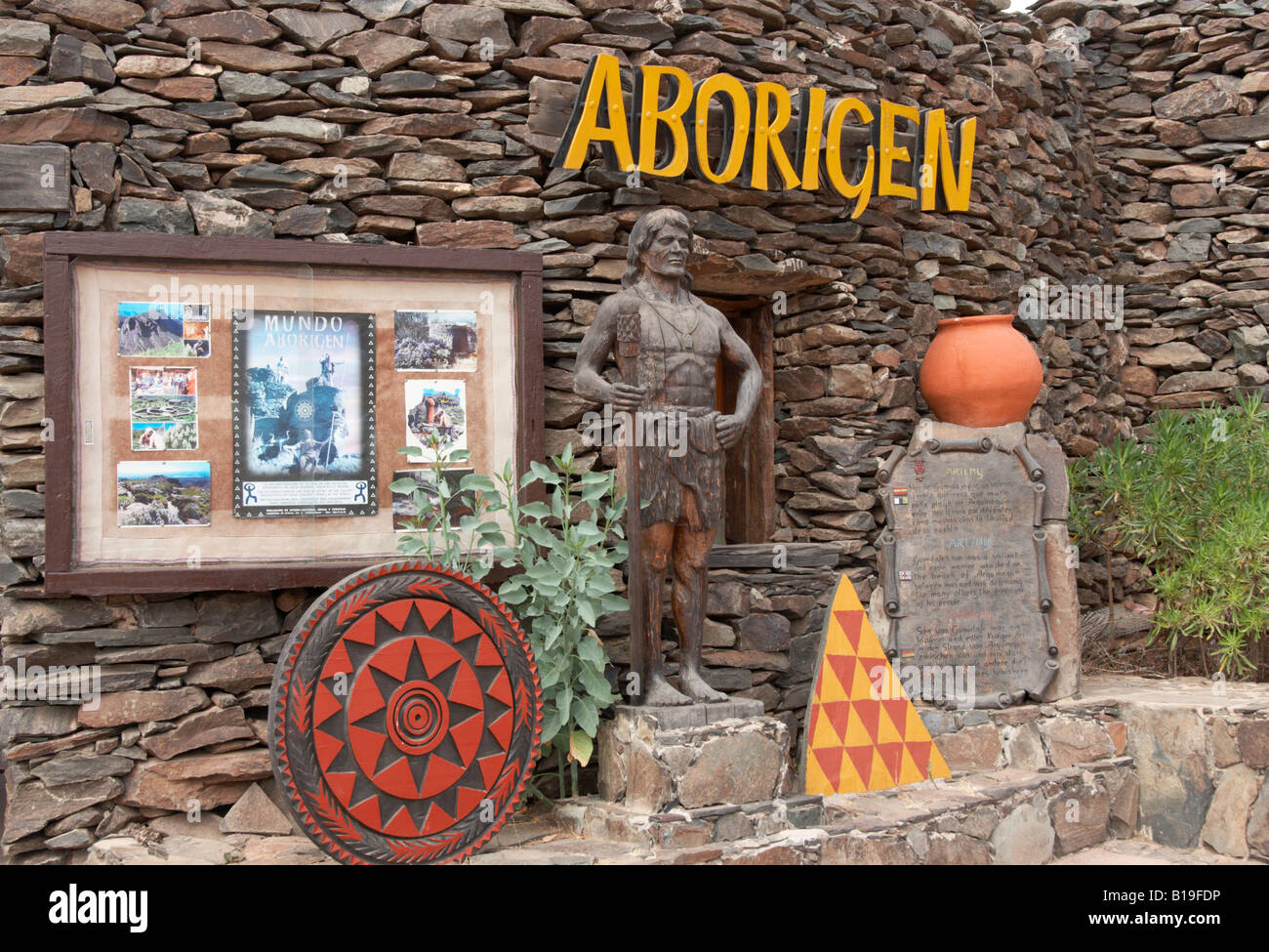 Mundo Aborigen: a reconstruction of a village of the original ...