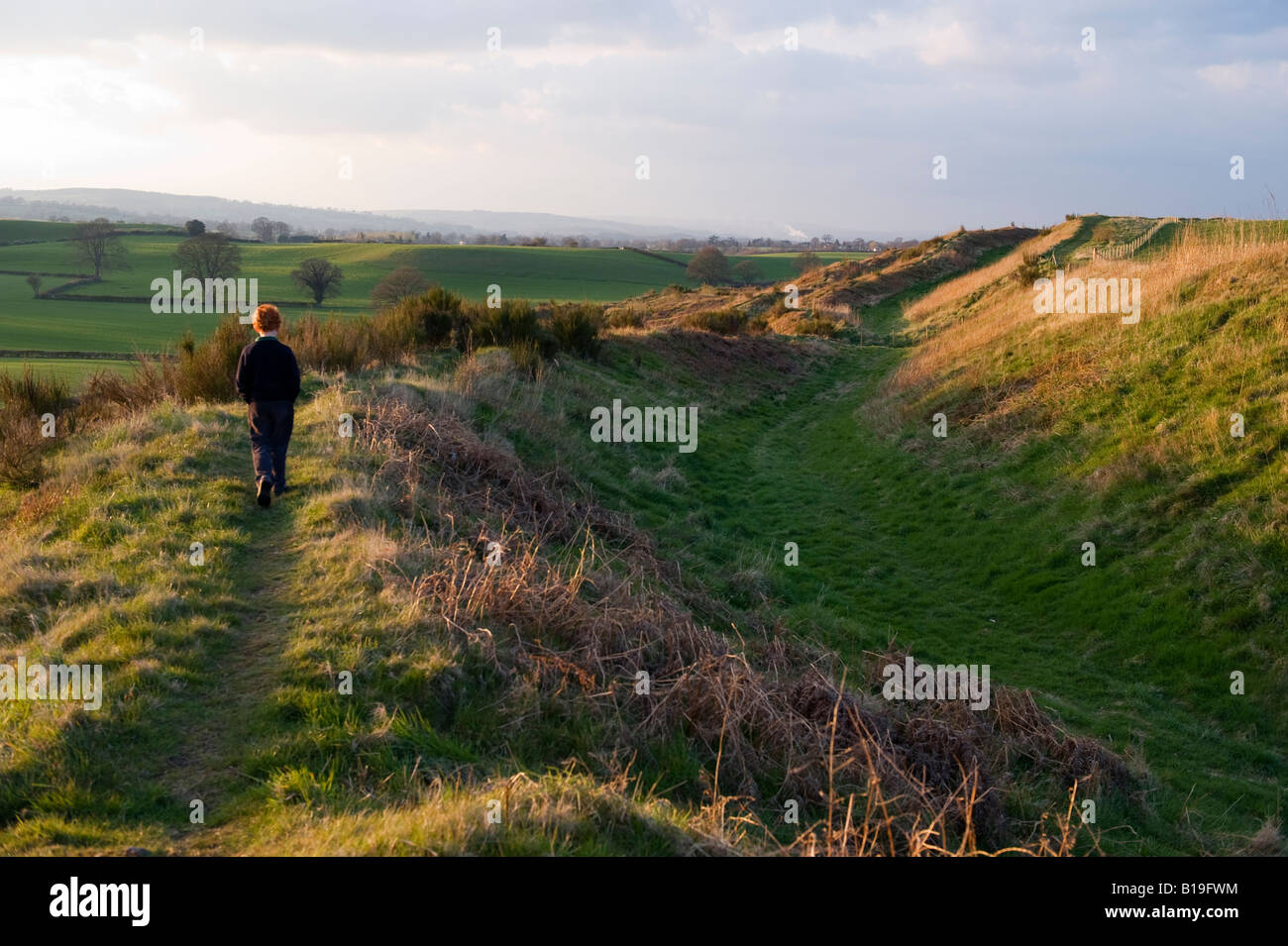 England, Shropshire, Old Oswestry. Old Oswestry is a large and ...