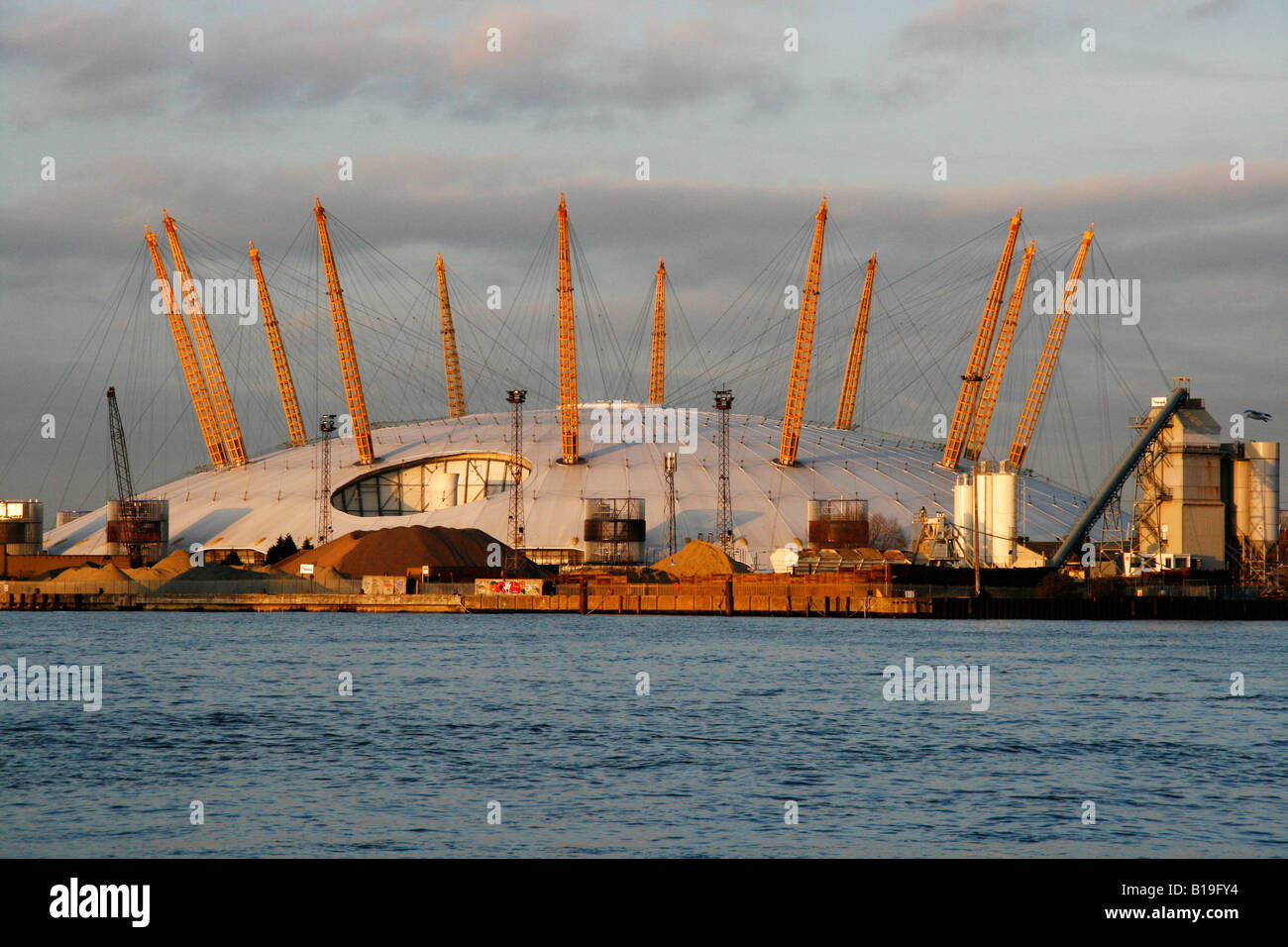 England, London, Greenwich. The O2 Centre (formerly the Millenium Dome ...