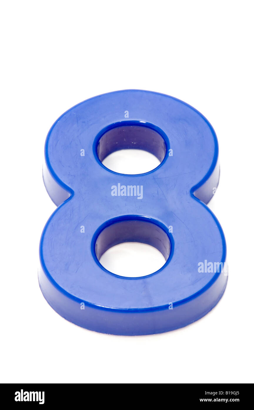 object on white toy plastic number Stock Photo - Alamy