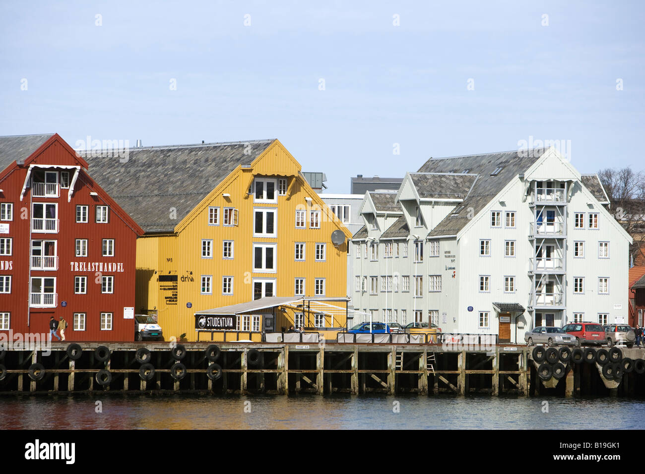 Norway, Troms, Tromso. The city centre of Tromso contains the highest ...