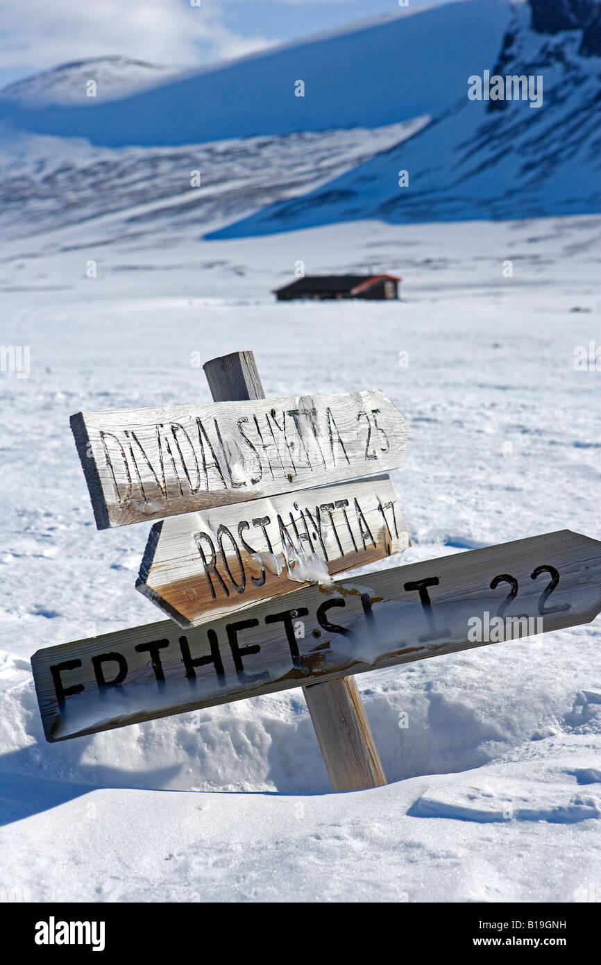 Norway, Troms, Lyngen Alps. Heavy snow on top of the plateau is ...