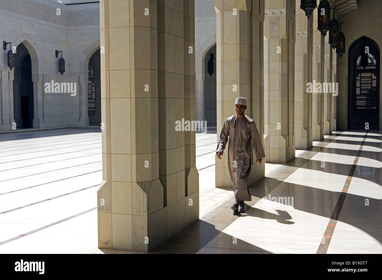Oman, Muscat, Ghala, Al Ghubrah (Grand Mosque) Mosque. The mosque, a ...