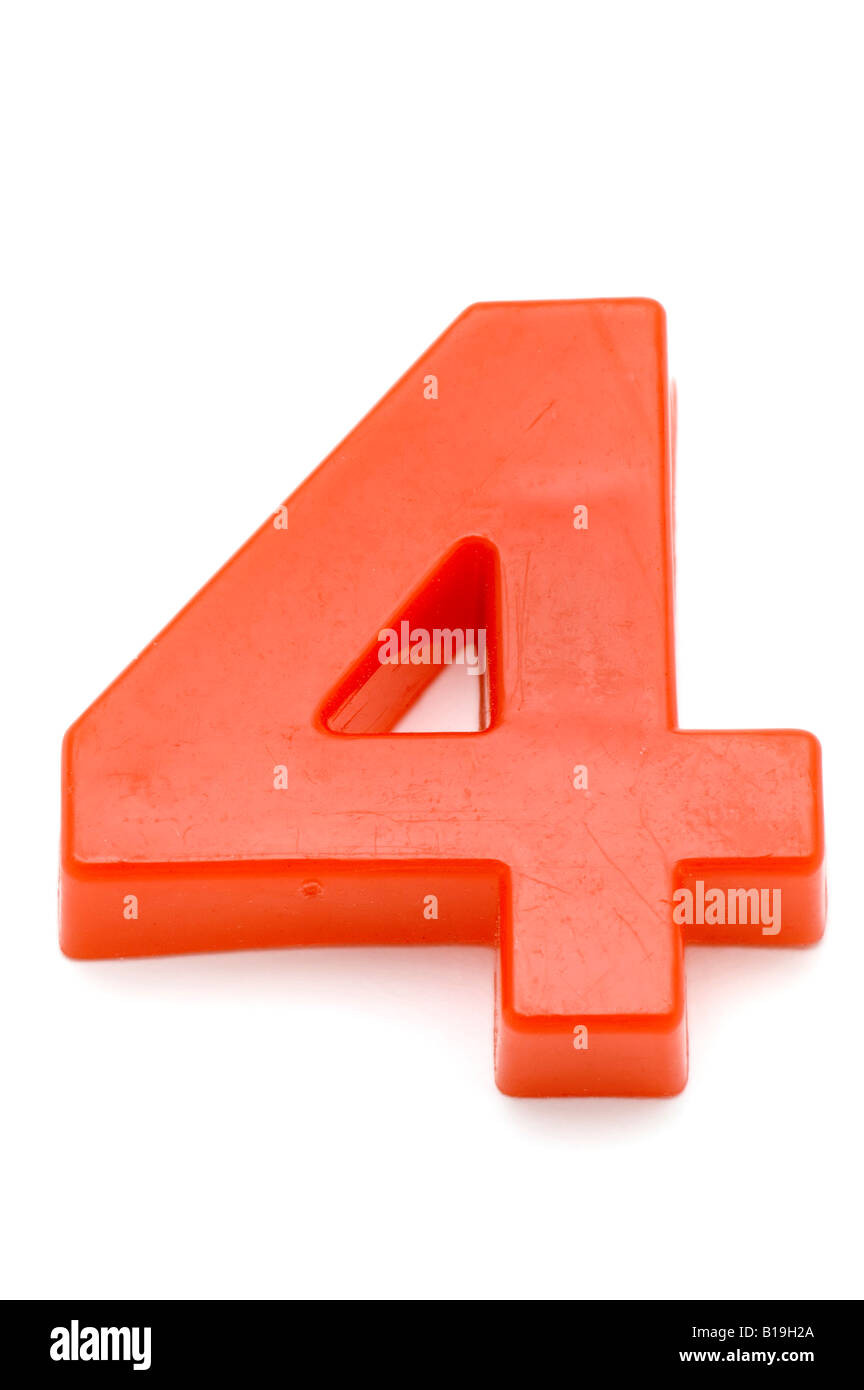 object on white toy plastic number Stock Photo - Alamy