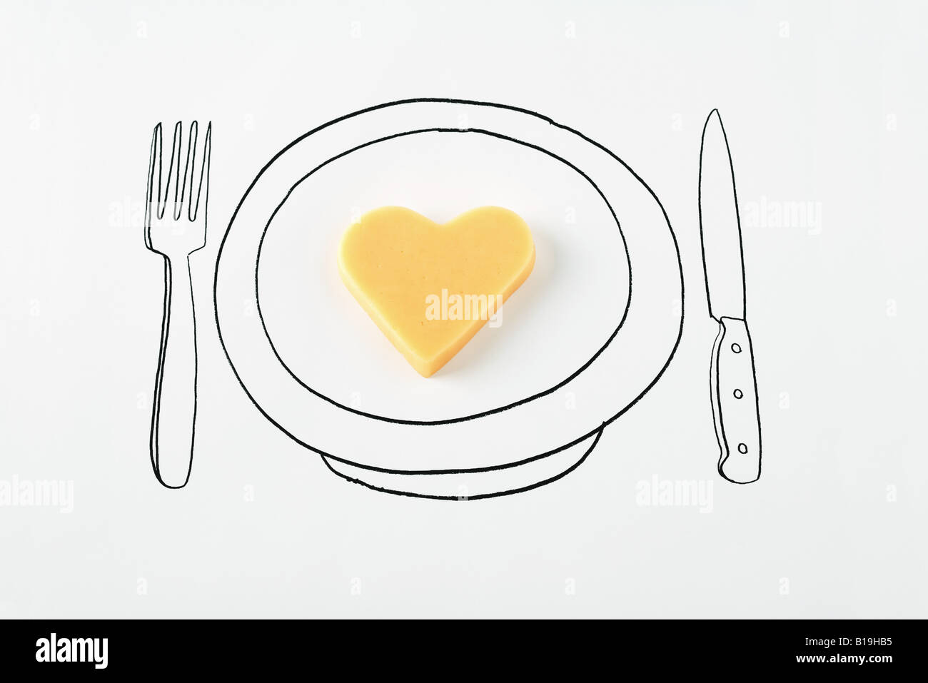 Two drawings heart hi-res stock photography and images - Alamy