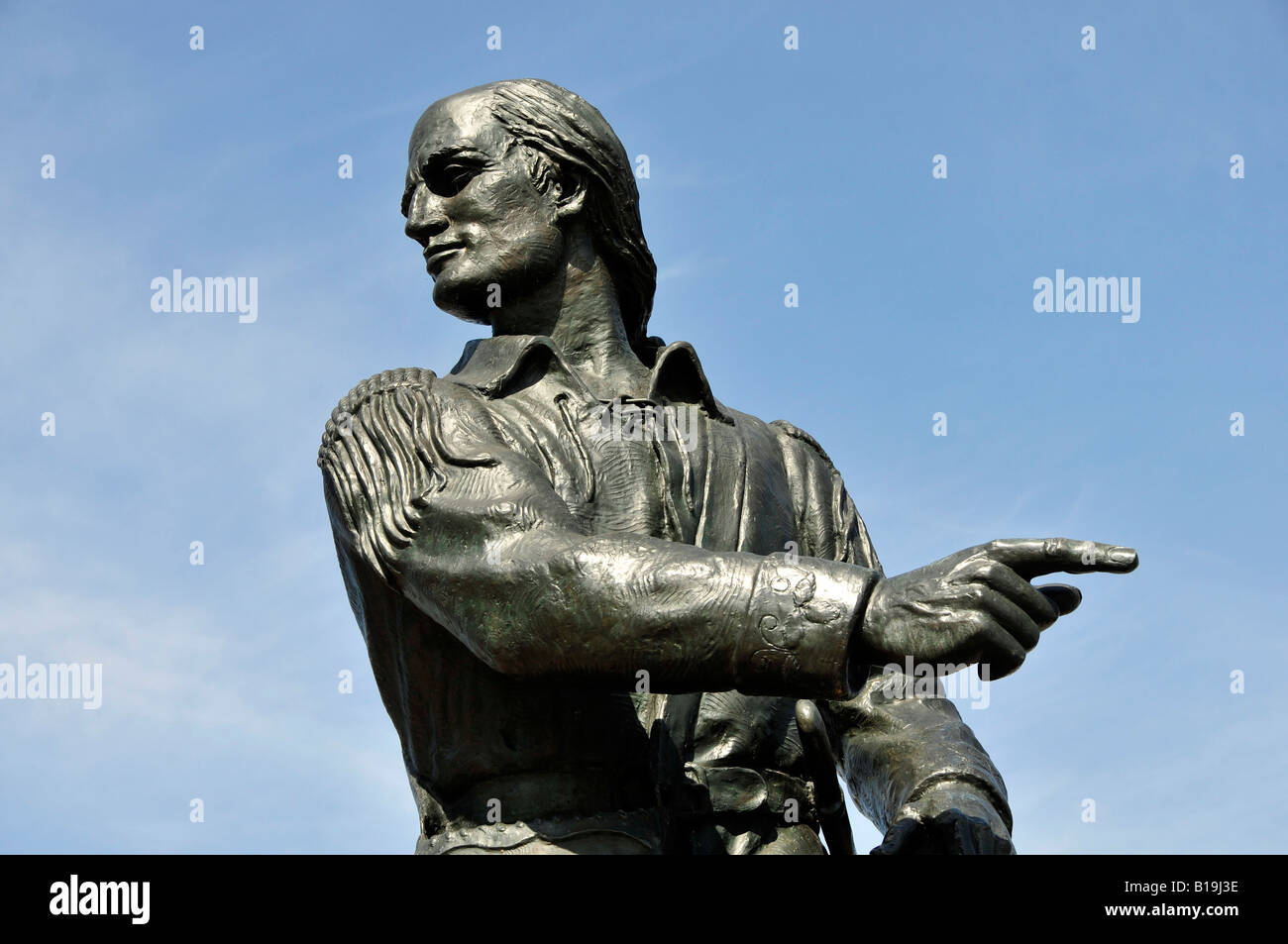 George Rogers Clark statue at Belvedere Waterfront Park downtown ...