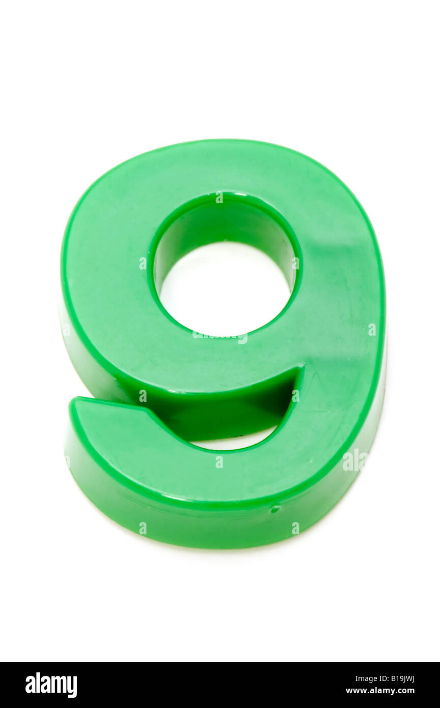 object on white toy plastic number Stock Photo - Alamy