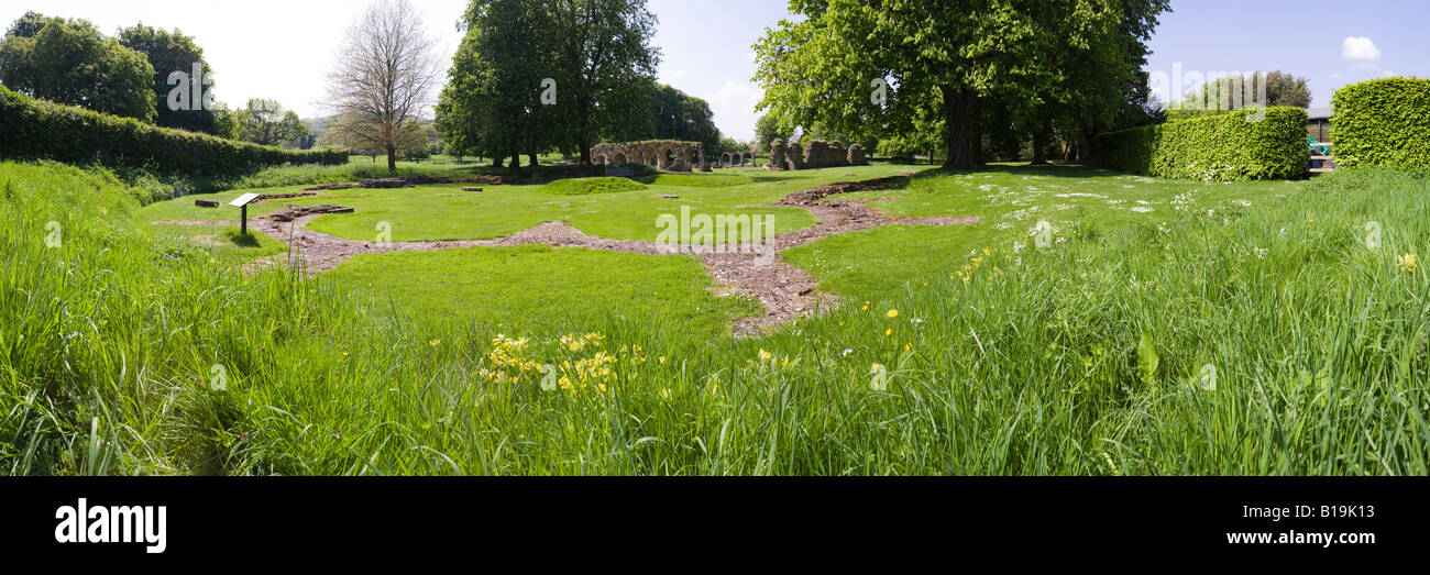 A panoramic view of the original site of the abbey church at Hailes ...