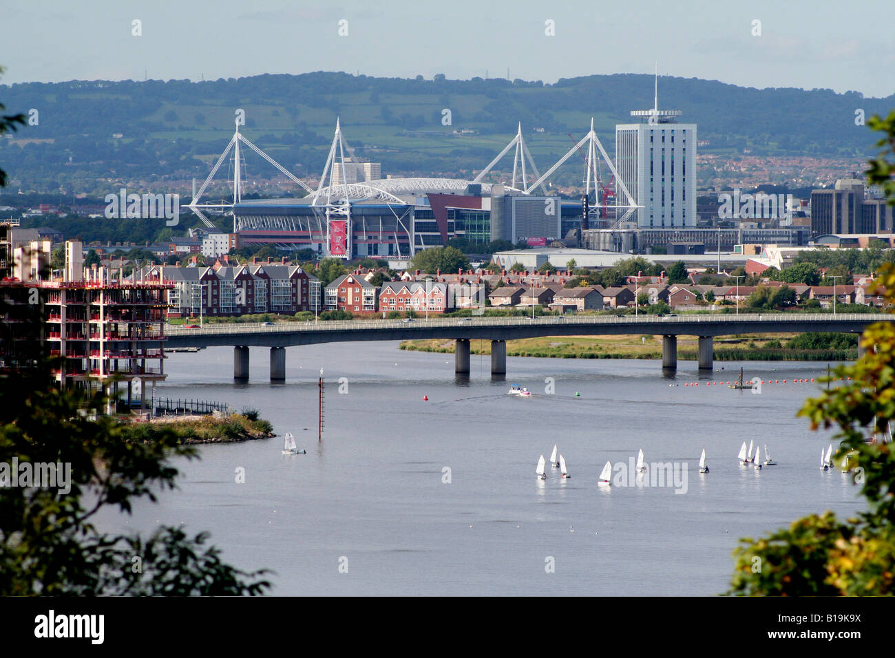 Millenium Stadium seen from Cardiff Bay Stock Photo - Alamy