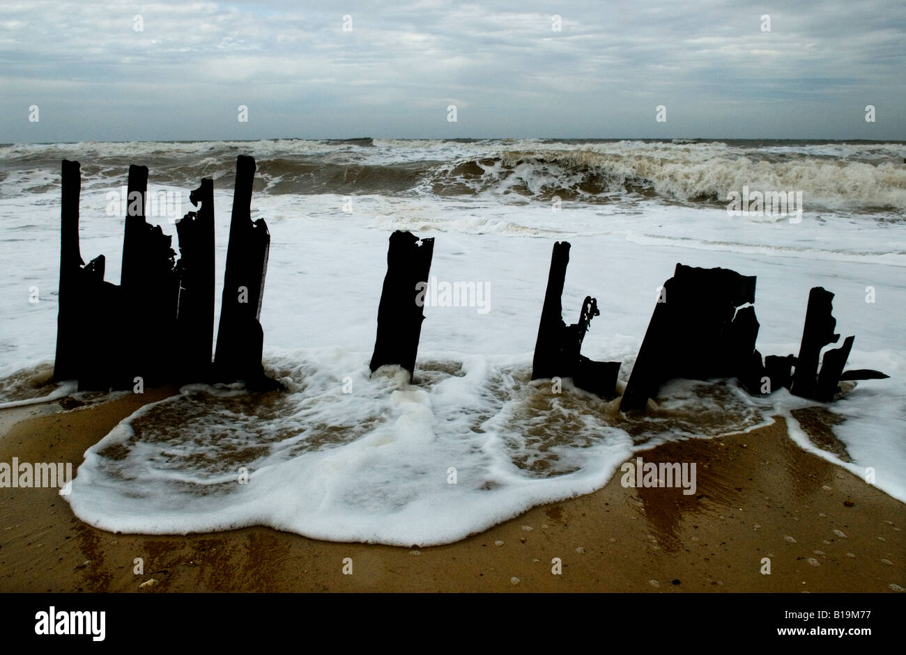 sea Coastal Erosion managed Retreat Happisburgh Stock Photo - Alamy
