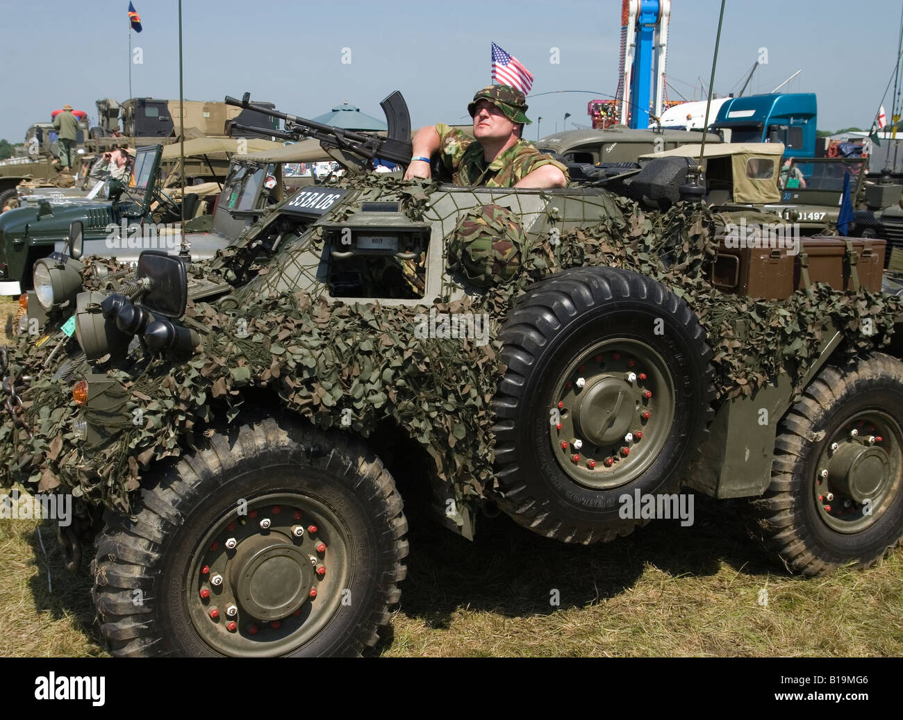 1953 Alvis Amoured vehicle complete with machine gun and driver at ...