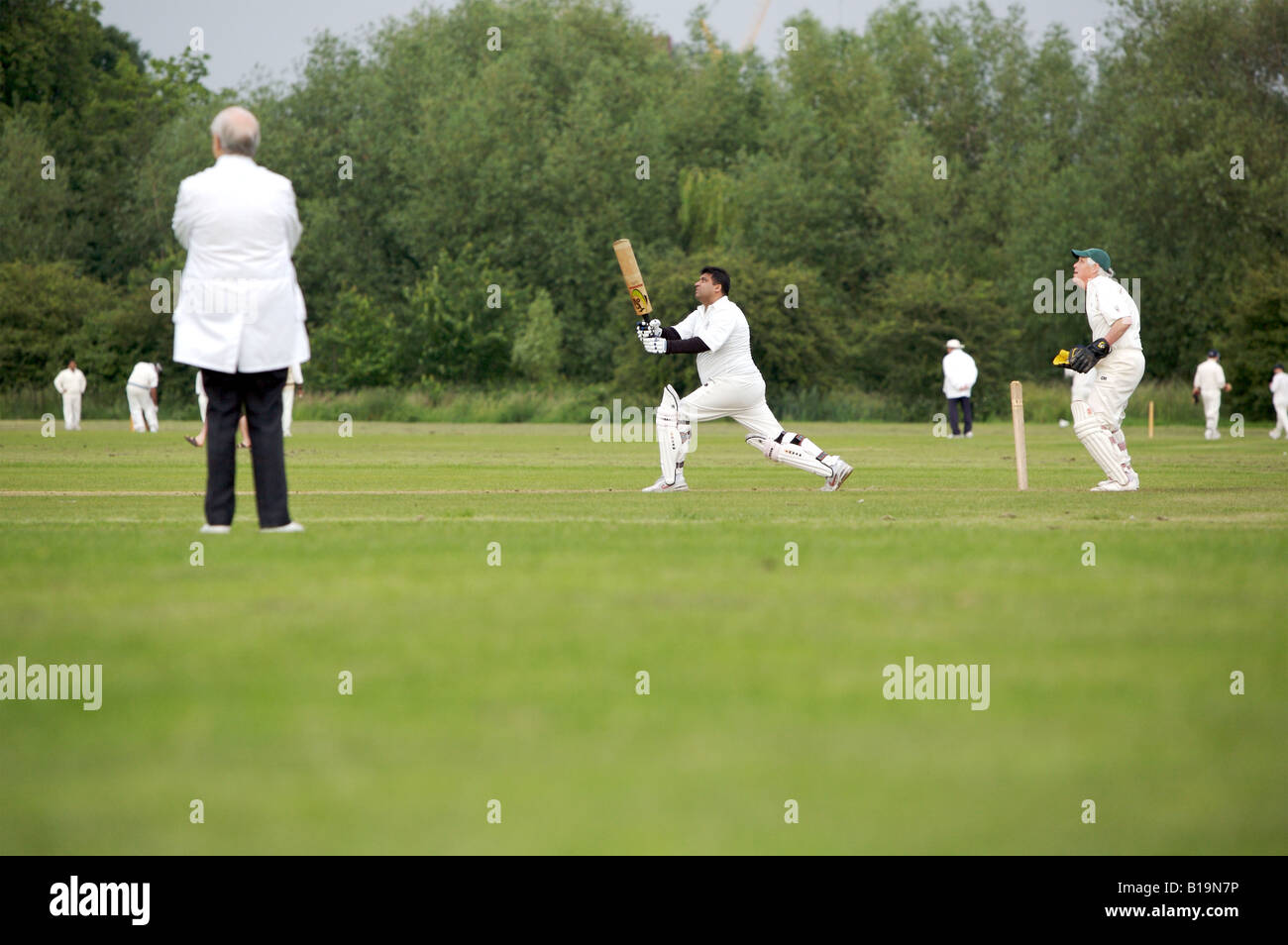 A village cricket match Stock Photo - Alamy
