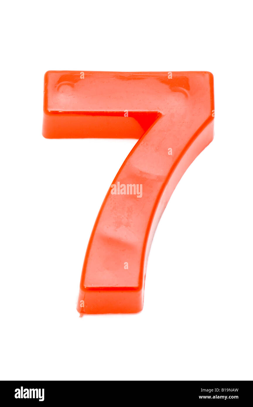 object on white toy plastic number Stock Photo - Alamy