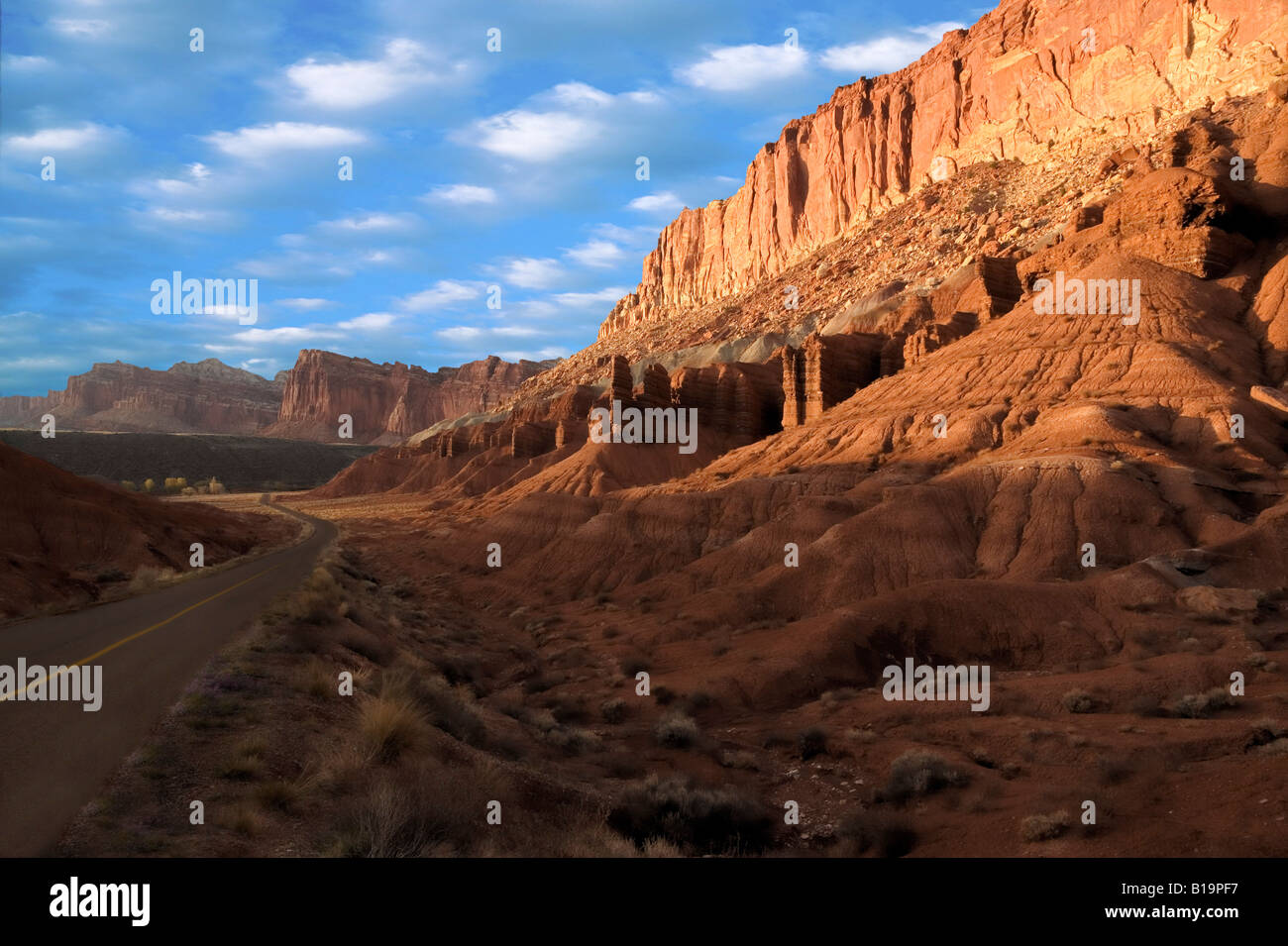 Sleeping Rainbow Section of Capitol Reef National Park southern Utah ...