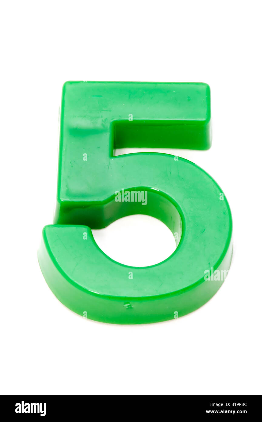 object on white toy plastic number Stock Photo - Alamy