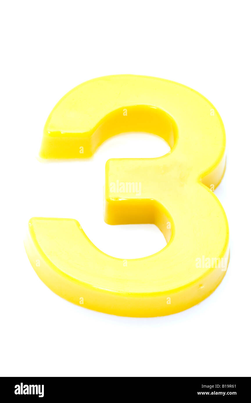 object on white toy plastic number Stock Photo - Alamy
