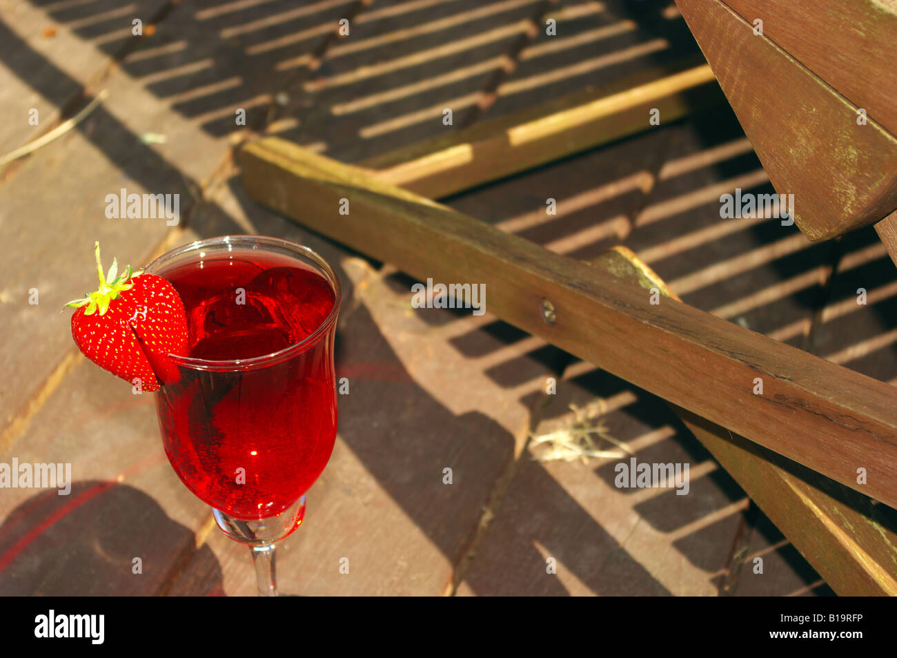 Relaxing with a cocktail Stock Photo - Alamy