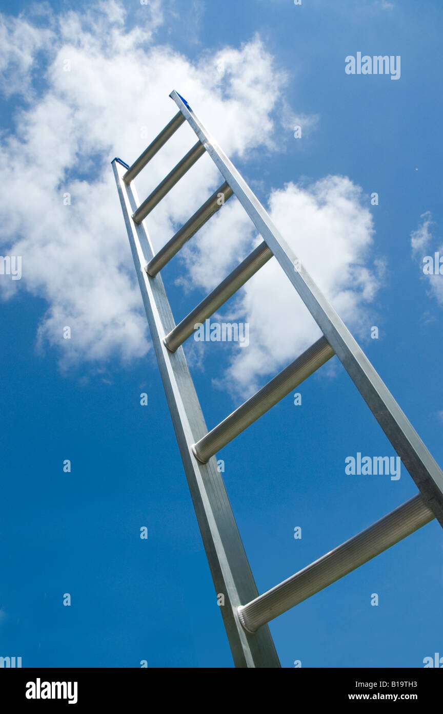 Ladder heading towards the sky Stock Photo - Alamy