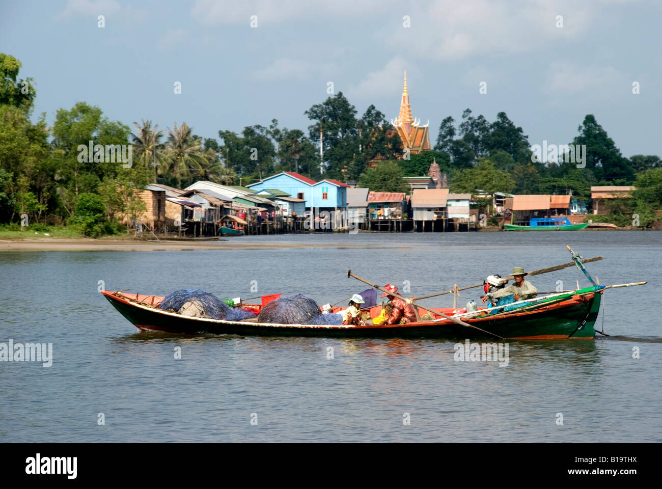 Cambodia prek kampong bay scene hi-res stock photography and images - Alamy