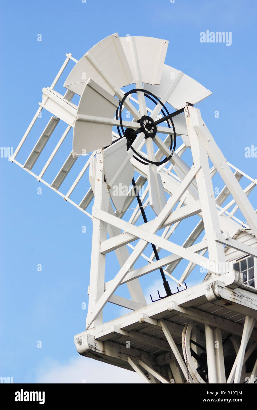 Windmill sails on Norfolk Broads Stock Photo - Alamy