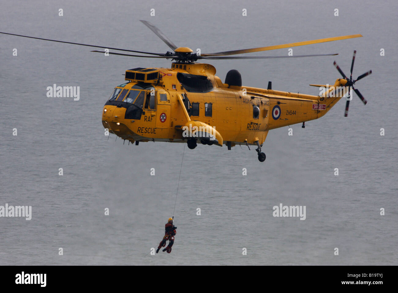 RAF Sea King Rescue Helicopter Stock Photo - Alamy